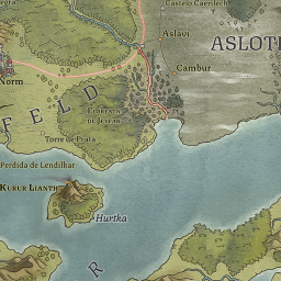 Mapa de Arton - Fichas de Nimb